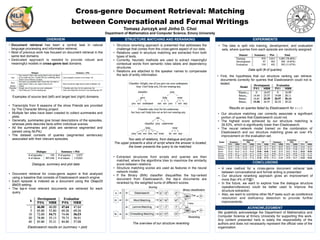 Cross-domain Document Retrieval: Matching between Conversational and Formal Writings | PDF ...