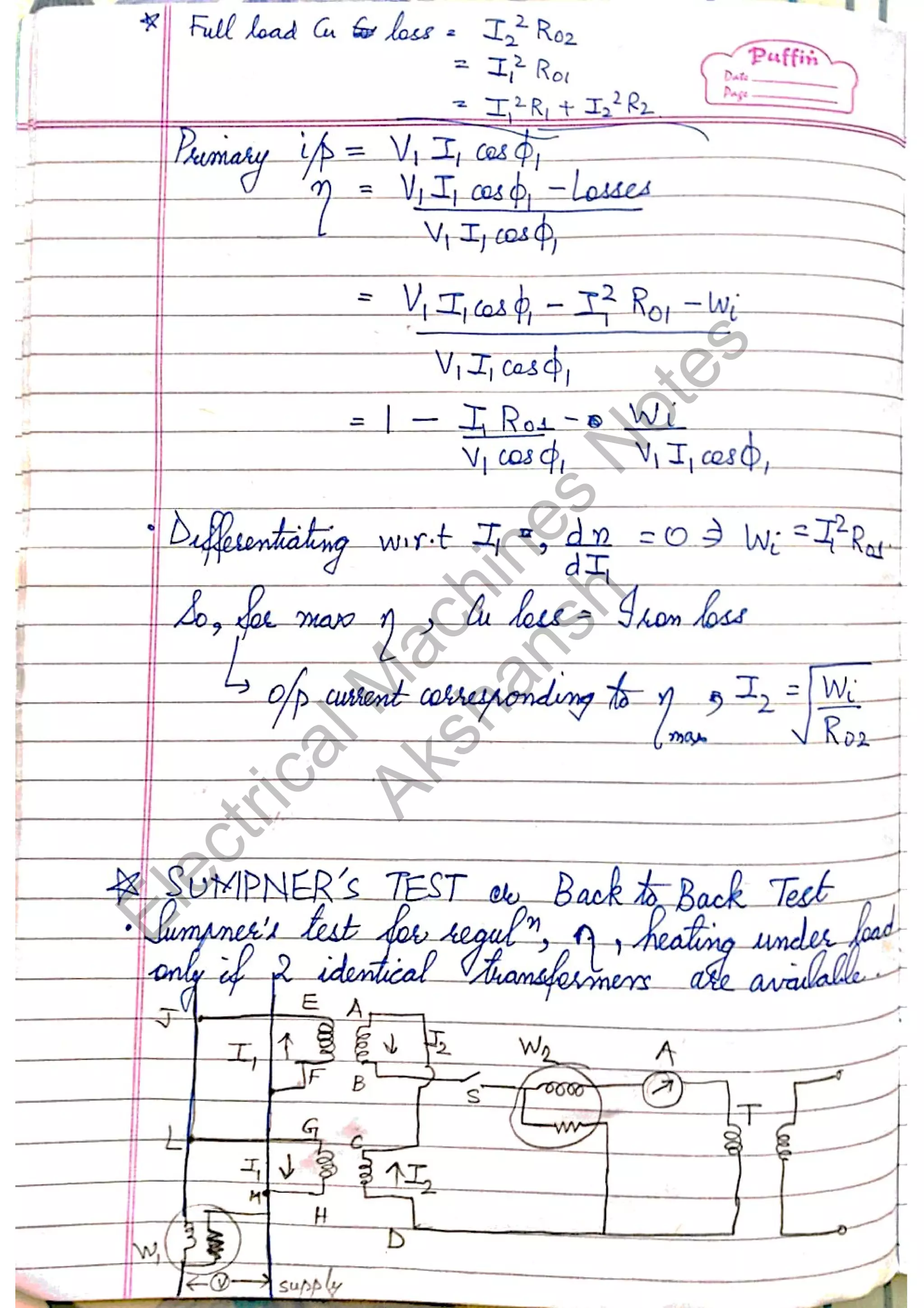 Electrical Machines Notes | PDF | Technology & Computing