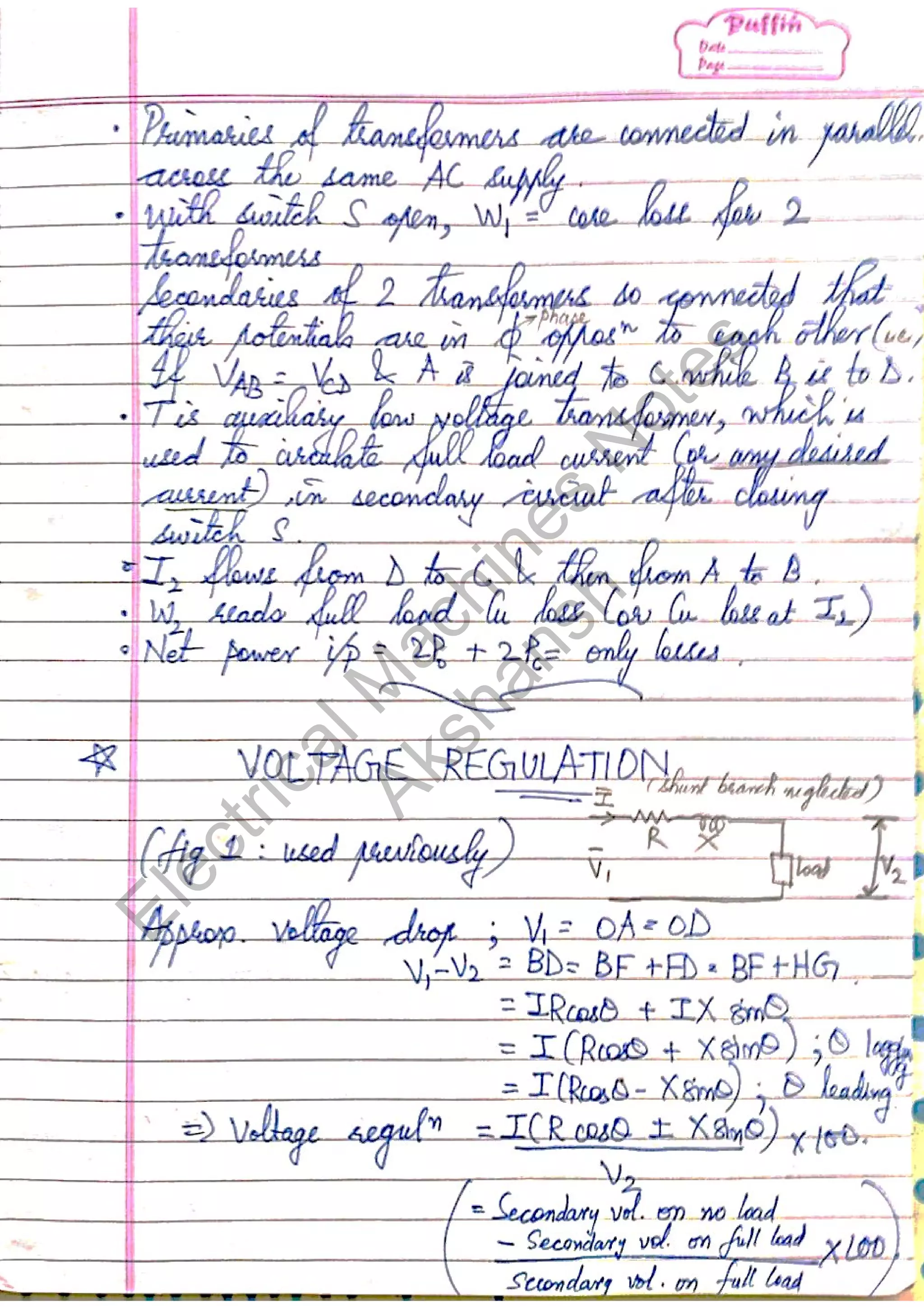 Electrical Machines Notes | PDF