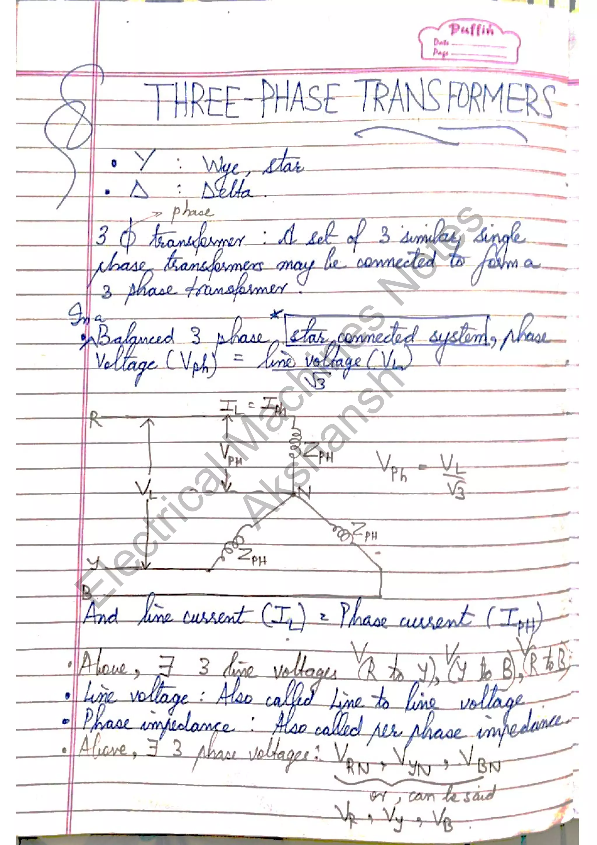 Electrical Machines Notes | PDF | Technology & Computing