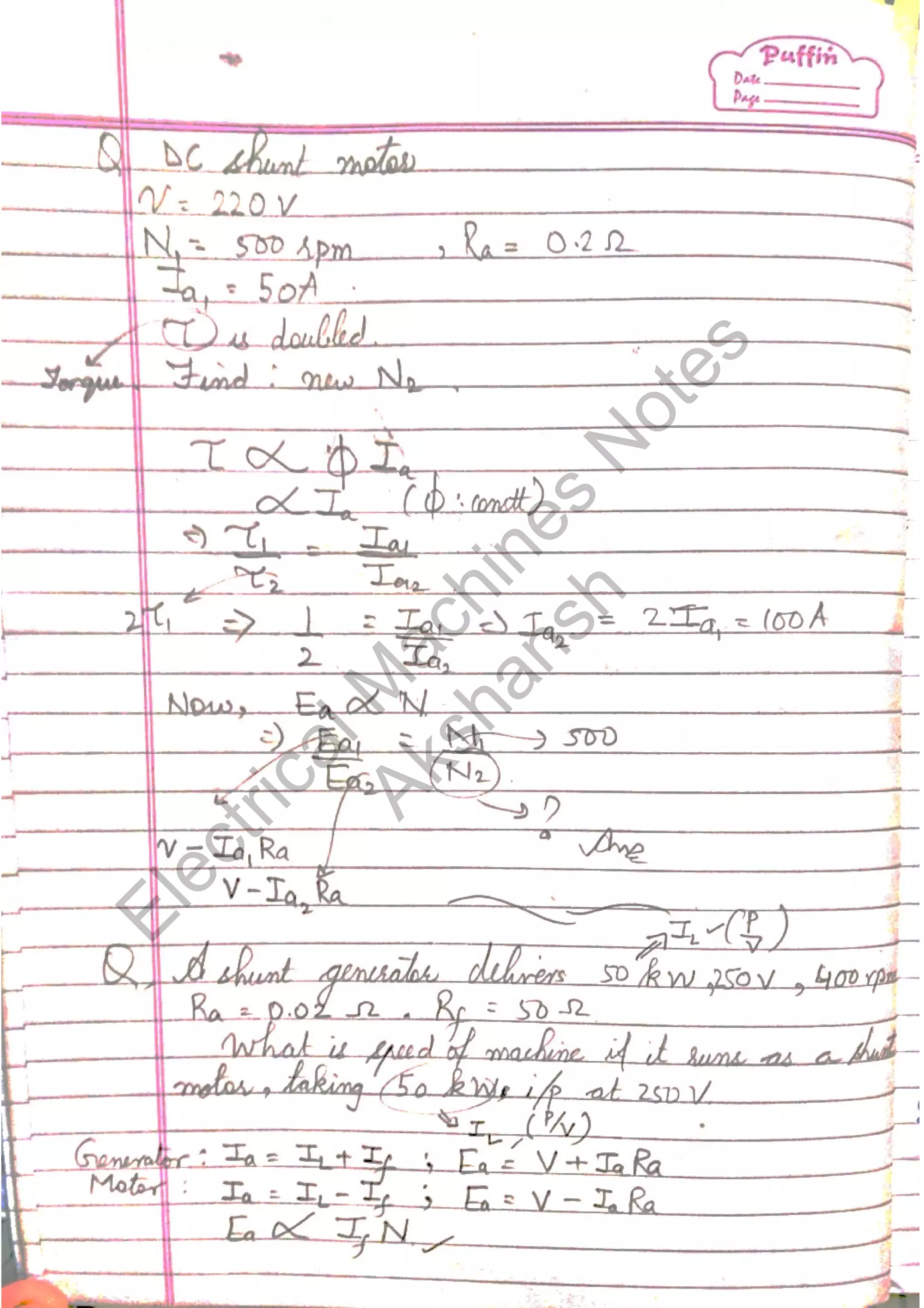 Electrical Machines Notes | PDF | Technology & Computing