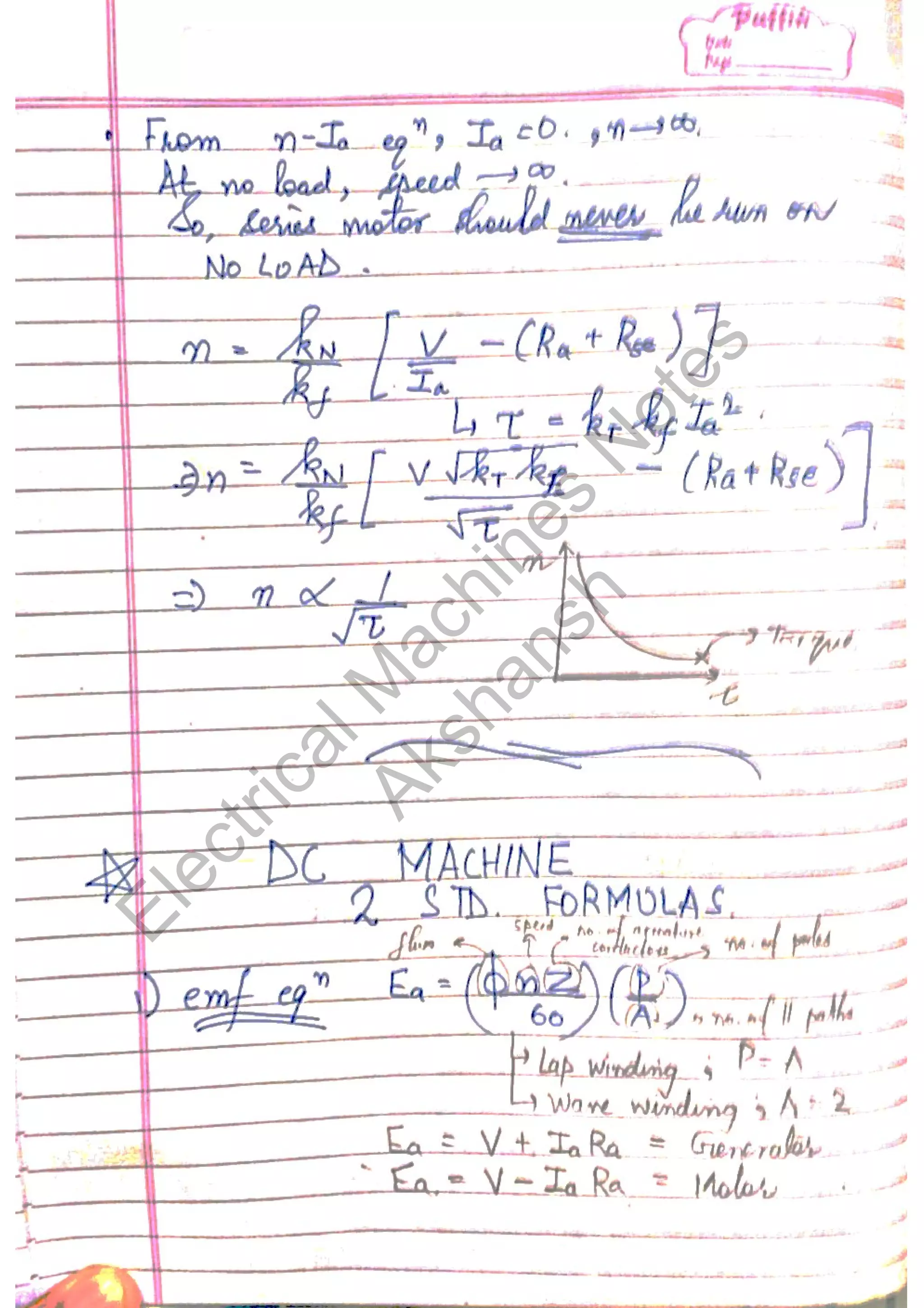 Electrical Machines Notes | PDF | Technology & Computing