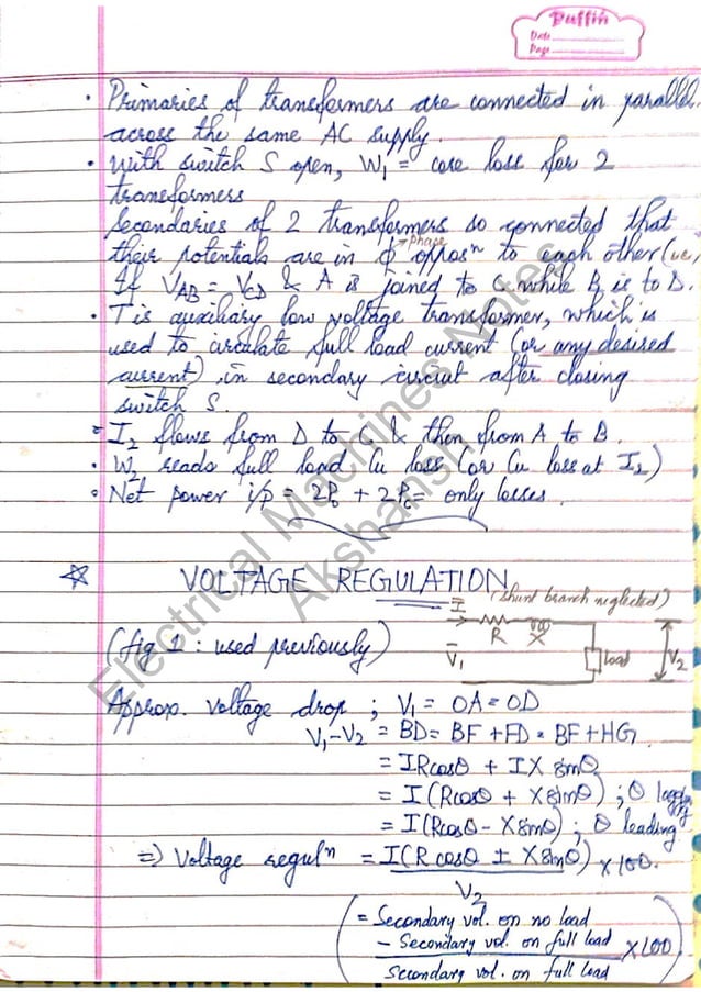 Electrical Machines Notes | PDF | Technology & Computing