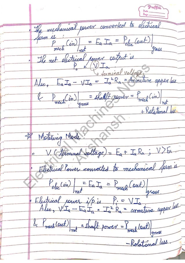 Electrical Machines Notes | PDF | Technology & Computing