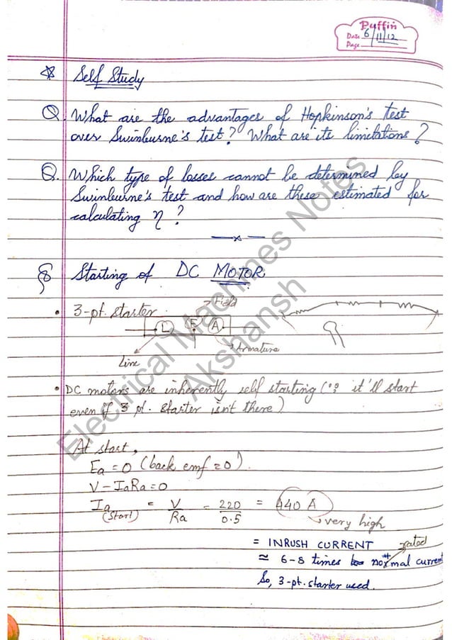 Electrical Machines Notes