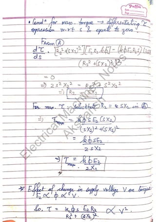 Electrical Machines Notes | PDF
