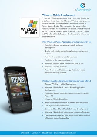 E mobitech mobile application development services | PDF