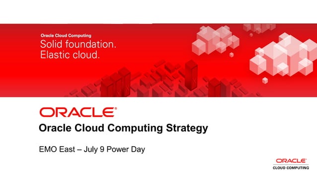 Oracle Cloud Computing Strategy (EMO) | PPT