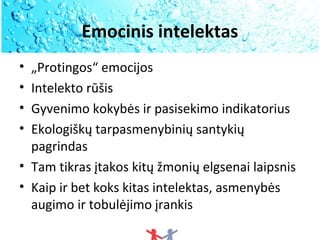 Emocinis intelektas | PPT