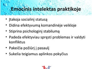 Emocinis intelektas | PPT