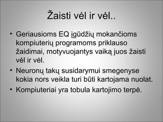 Emocinis intelektas ir kompiuteris (1) | PPT