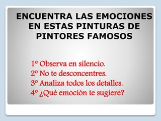 Emociones en el arte | PPSX