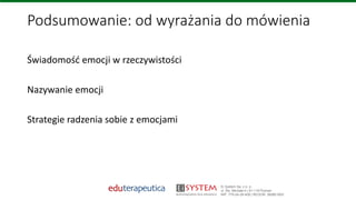 Emocje dziecka. Ei system | PPT