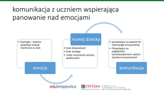 Emocje dziecka. Ei system | PPT