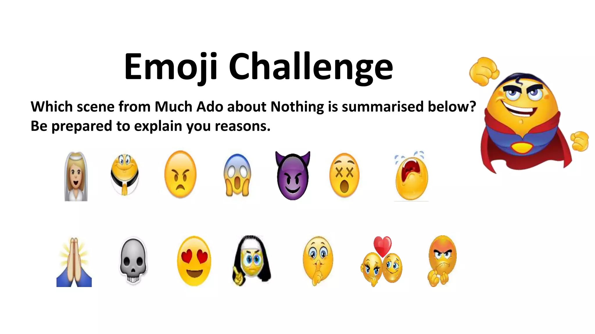 Emoji challenge much ado | PPTX