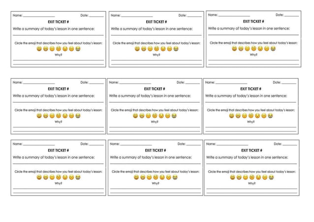 emoji exit ticket.docx