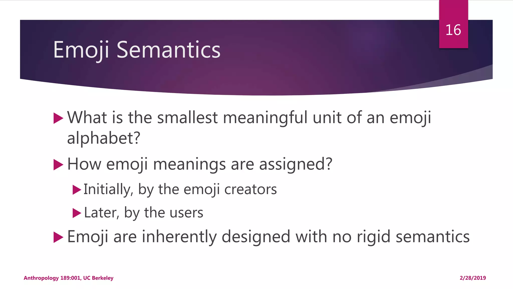 Emoji Semantics, Culture, and Society | PPTX
