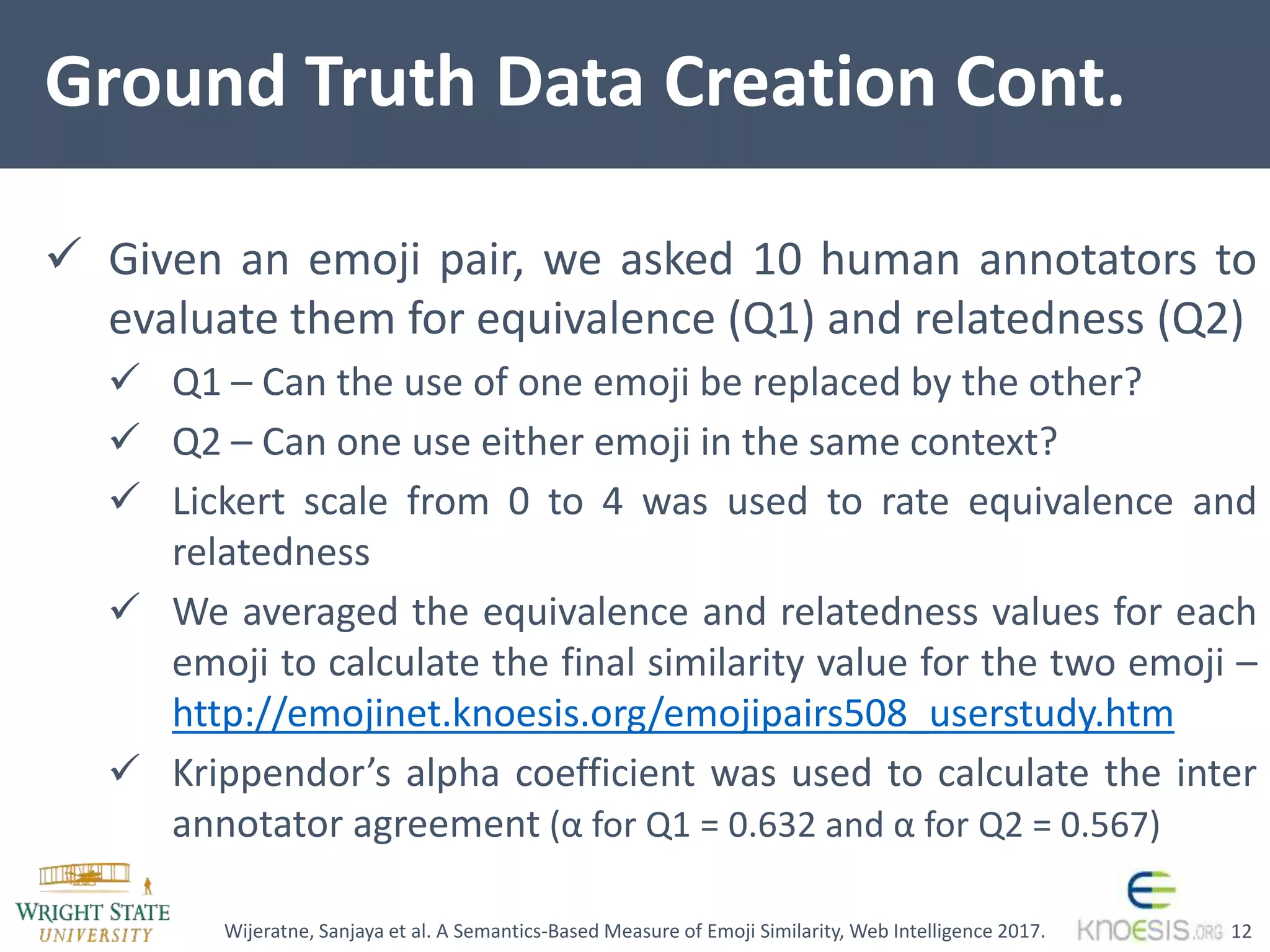A Semantics-Based Measure of Emoji Similarity | PPTX