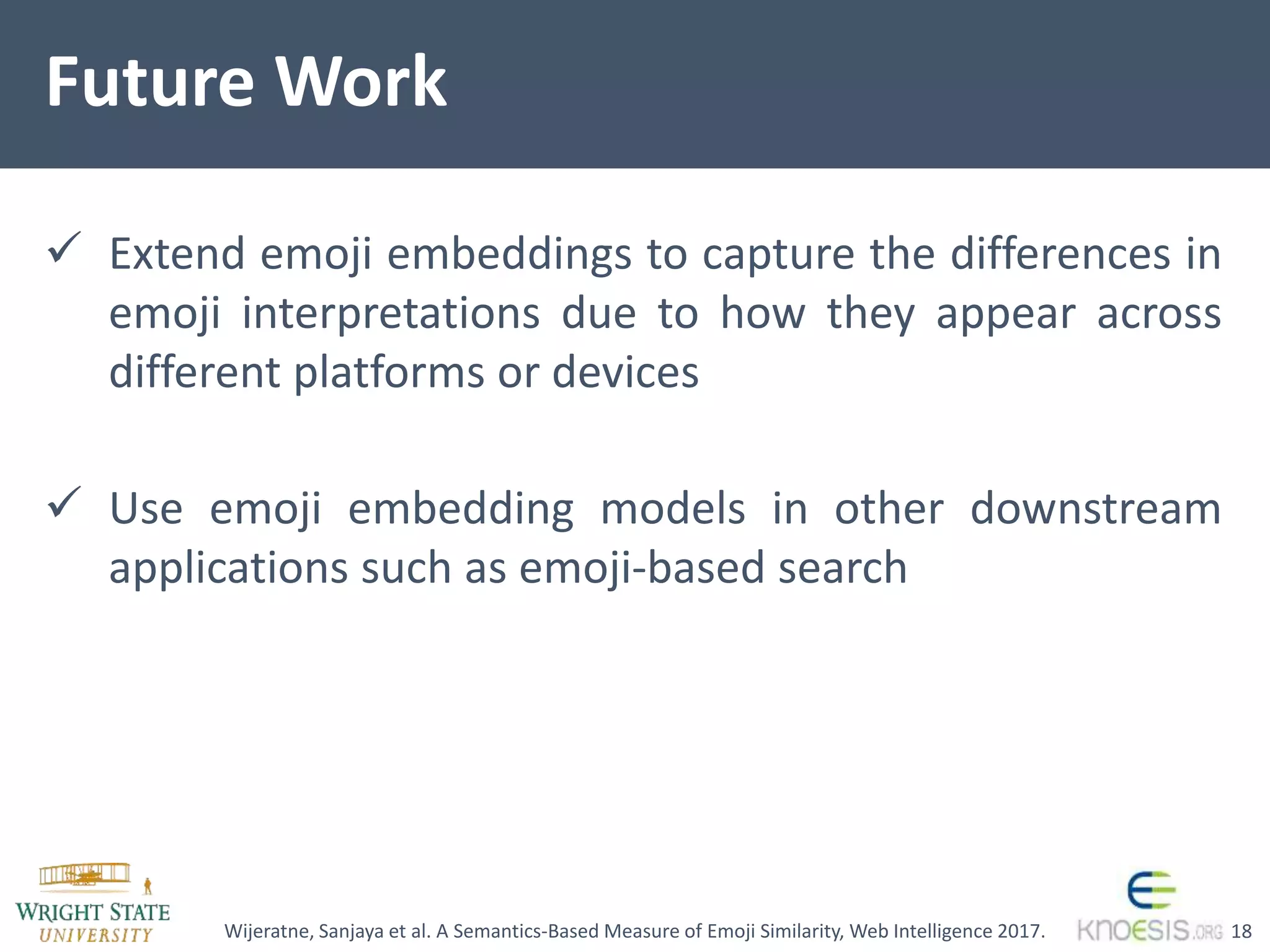 A Semantics-Based Measure of Emoji Similarity | PPTX
