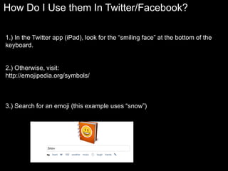 Emoji In Social Media Operations | PPT
