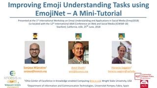 Improving Emoji Understanding Tasks using EmojiNet – A Mini-Tutorial | PPT