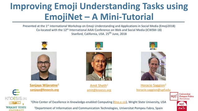 Improving Emoji Understanding Tasks using EmojiNet – A Mini-Tutorial ...