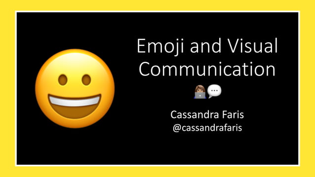 Emoji and Visual Communication | PPT