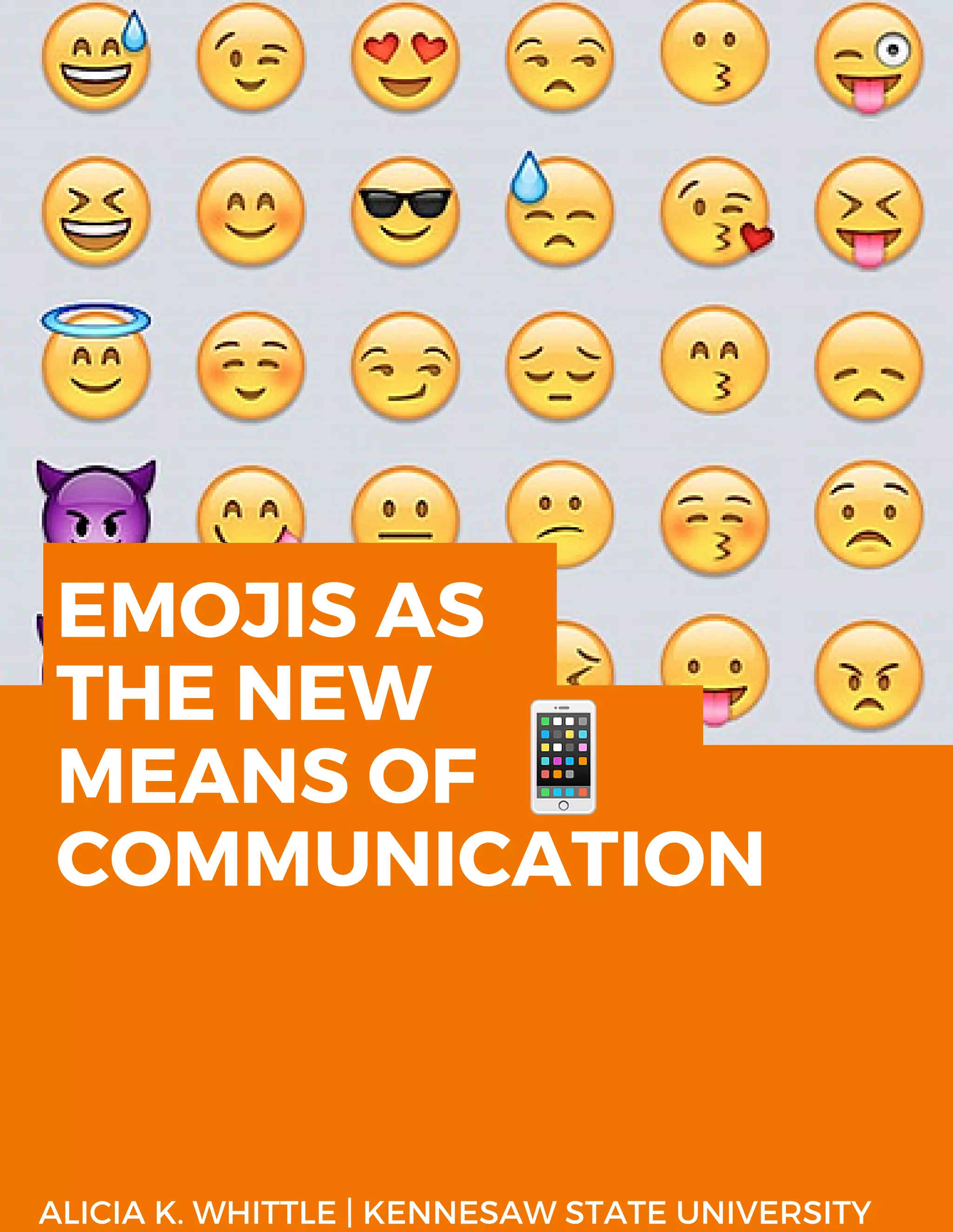 Emojis as the New Means of Communication | PDF