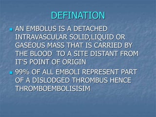 Fluid and Haemodynamic/Embolism | PPT