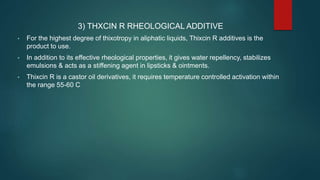 Emollients and rheology formulation of building block | PPTX | Skin ...