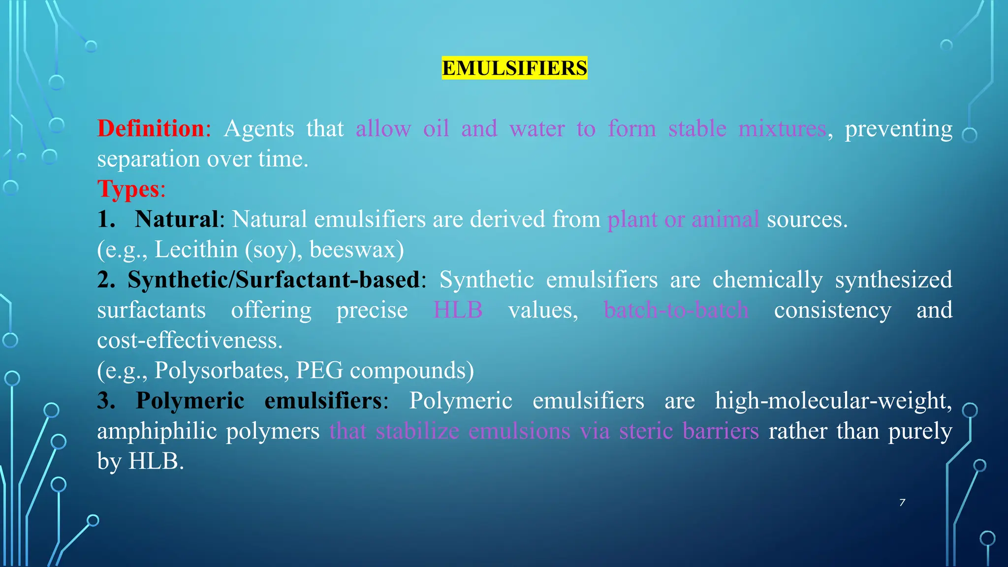 EMOLLIENTS, FOAMING AGENTS, EMULSIFIERS & RHEOLOGY MODIFIERS.pptx