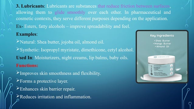 EMOLLIENTS, FOAMING AGENTS, EMULSIFIERS & RHEOLOGY MODIFIERS.pptx