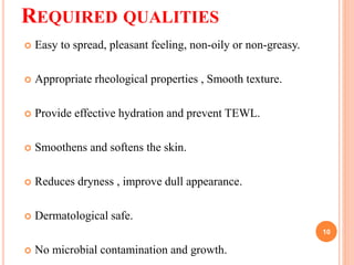 Emollients in cosmetics | PPTX