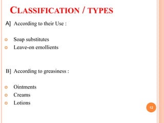 Emollients in cosmetics | PPTX