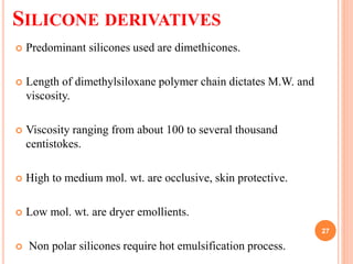 Emollients in cosmetics | PPTX