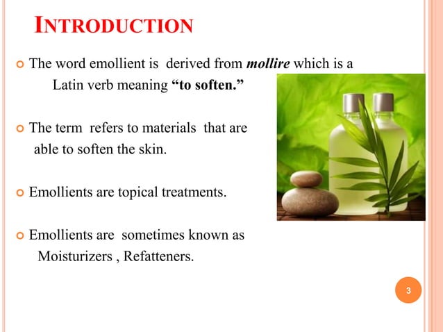 Emollients in cosmetics | PPTX