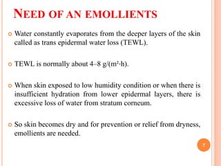 Emollients in cosmetics | PPTX