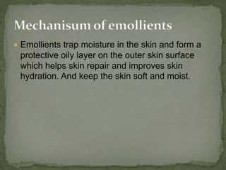 Emollients, rheological additives and antimicrobial used as ...