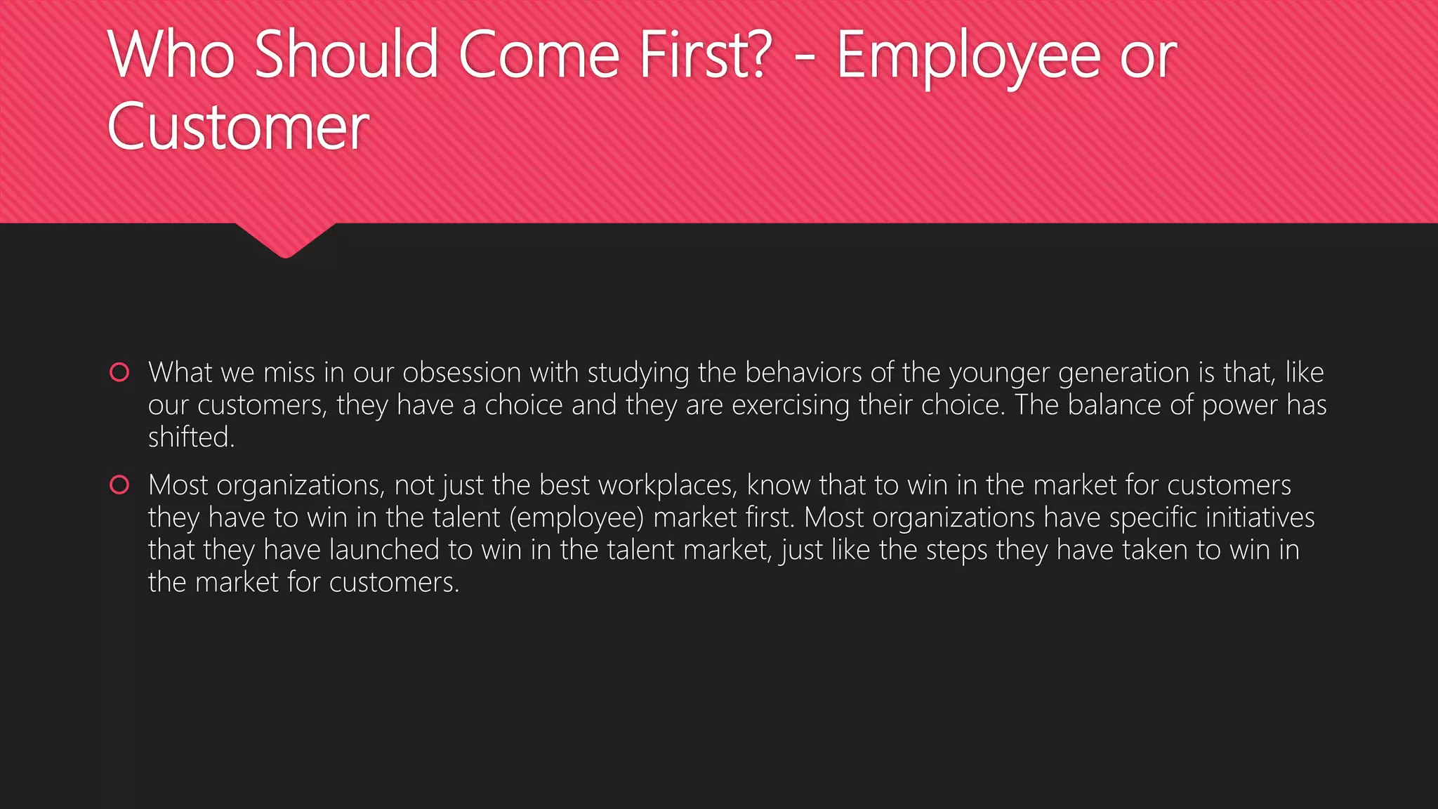 Emoloyee first or customer first | PPT