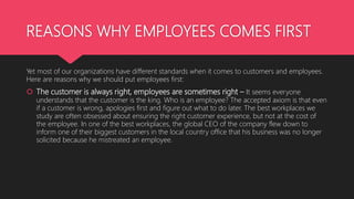 Emoloyee first or customer first | PPT