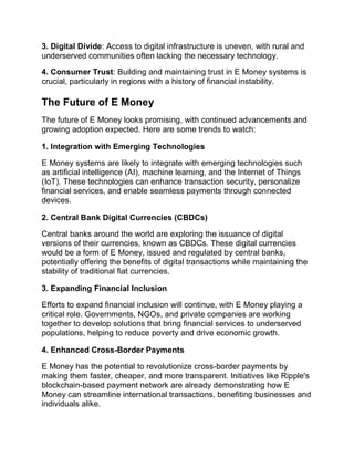 E Money Explained: How Digital Currency is Changing Finance | PDF