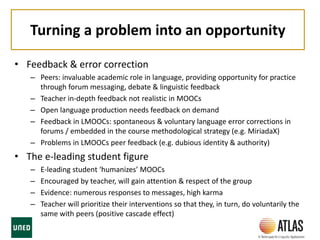 eMOOCs 2015 Conference. Potentiating the human dimension in Language MOOCs | PPTX