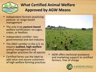 Southern SAWG - A Greener World Certifications: Right For Your Farm? | PPT