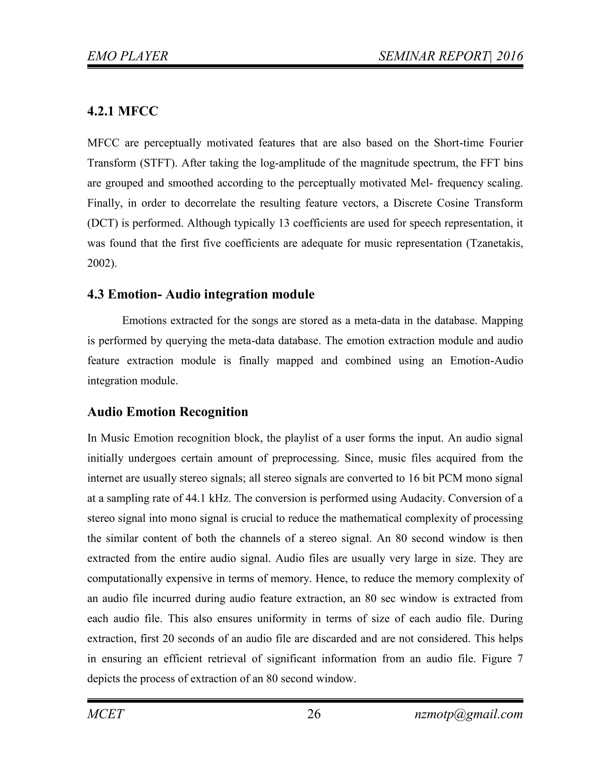 Emotion based music player | PDF