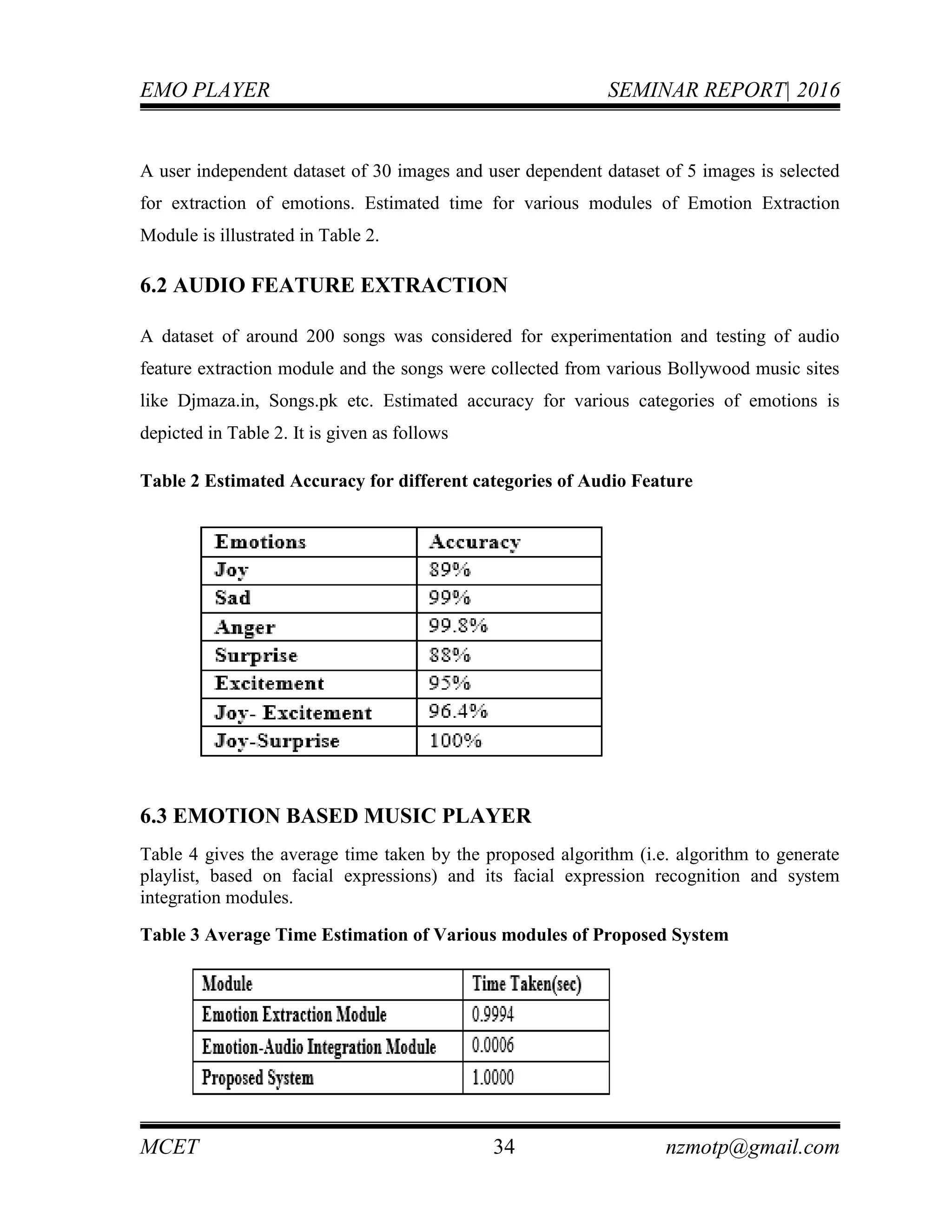 Emotion based music player | PDF