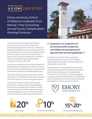 Kaufman Hall Axiom Software - Emory Case Study | PDF