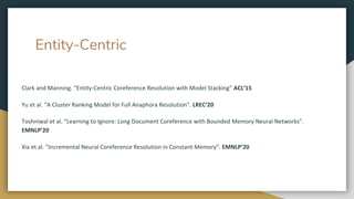 Real-time Coreference Resolution for Dialogue Understanding | PPT