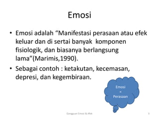 Emosi dan afek kelompok 6 | PPTX