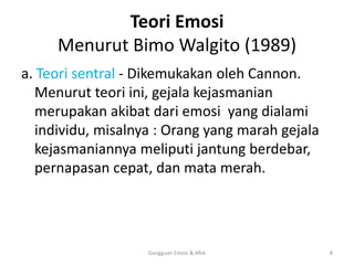 Emosi dan afek kelompok 6 | PPTX