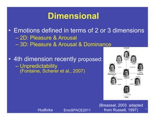 Alternative Theoretical Perspectives on Emotion Representation ...